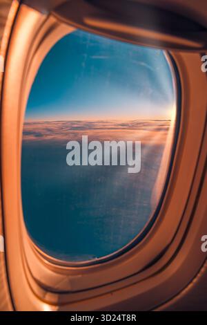 Clouds, view from airplane. Aerial view. Poland Stock Photo - Alamy