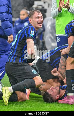 Nicolo’ Barella goal celebrate during the Italian championship Serie A ...