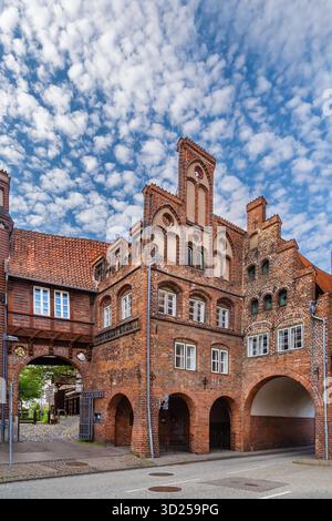The Burgtor, built 1444 in late Gothic style, was the northern city ...
