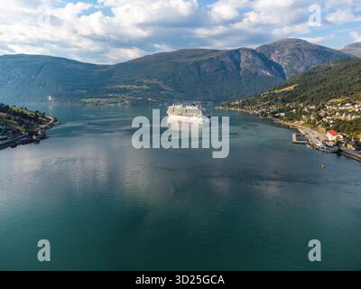 Olden village cruise port in Stryn Municipality in Vestland county ...