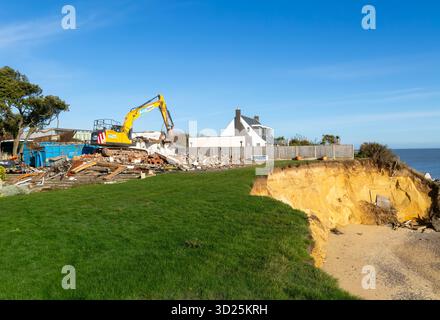 Demolition of Jean Flick's house, The Warren, Thorpeness, Suffolk ...
