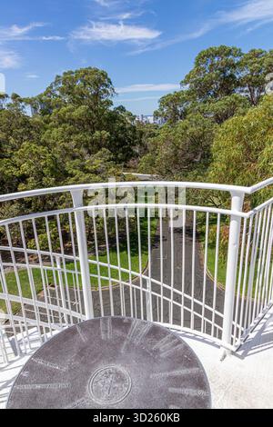 The view from the top of the 15 metre high DNA Tower commissioned in ...