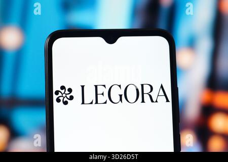 In this photo illustration, the Legora AI logo is seen displayed on a ...
