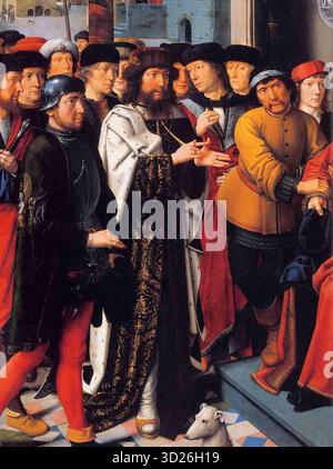 The Judgement of Cambyses is an oil-on-wood diptych by Dutch artist ...