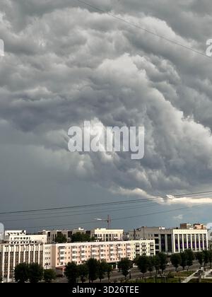 Big storm clouds Thunderstorm coming Stock Photo - Alamy