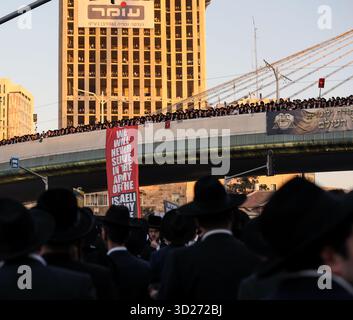 Ultra-Orthodox Jewish men protest against military recruitment and call ...