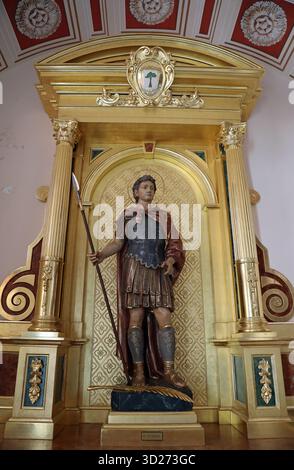 Statue of Saint Theodore at Mongomo Basilica in Equatorial Guinea Stock ...