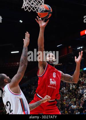 Devin Booker (EA7 Emporio Armani Olimpia Milano) during EA7 Emporio Armani Milano vs Trapani ...