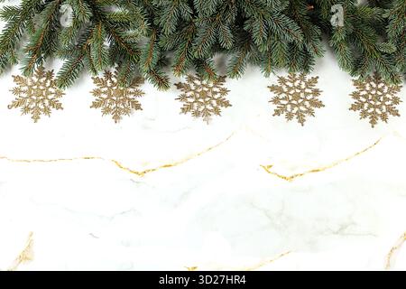 Festive New Year 2026 composition on snow with a red Christmas ornament ...