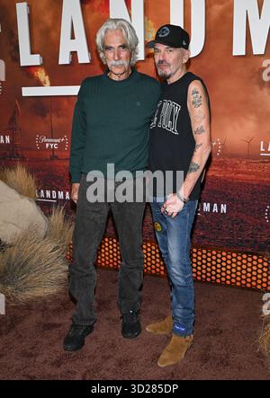 (L-R) Sam Elliott and Billy Bob Thornton attend Paramount+'s "Landman ...