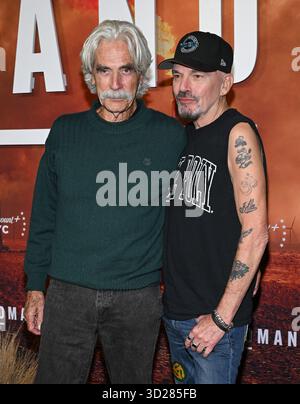 (L-R) Sam Elliott and Billy Bob Thornton attend Paramount+'s "Landman ...
