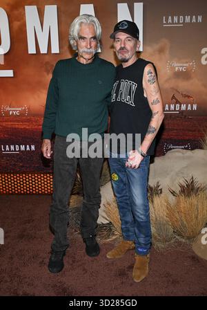 (L-R) Sam Elliott and Billy Bob Thornton attend Paramount+'s "Landman ...