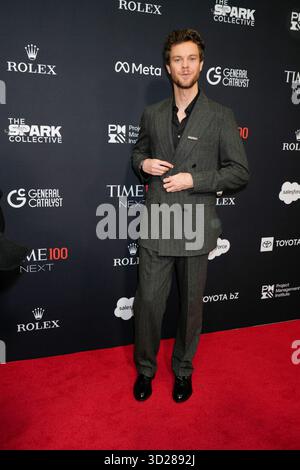 Jack Quaid attends the 2025 Time 100 Next, held at Current Pier 59 in ...