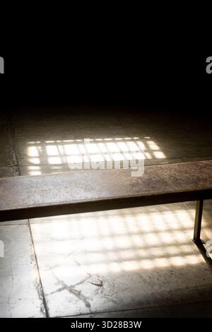 The Library inside the cellhouse, Block D on Alcatraz Penitentiary ...