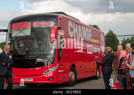 The 2024 Labour Campaign Bus enters Marton Cricket Club, July 2024 ...