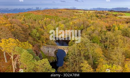 Bridge of Alvah Banff Scotland a semicircular rubble arch bridge over ...