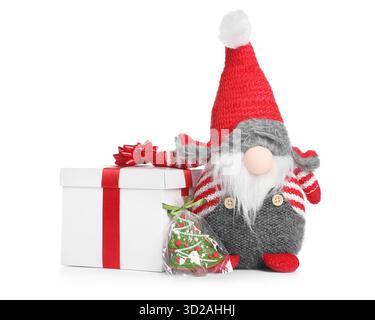 Funny cookie for Christmas isolated on a white background Stock Photo ...