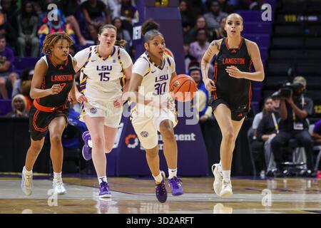 LSU Tigers guard Jada Richard (30) brings the ball up the court during ...