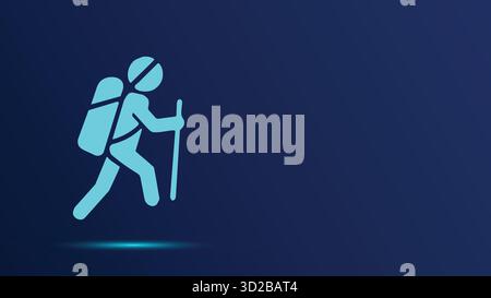 Distance a to b icon. Camping and outdoor recreation icons set Stock ...