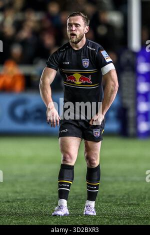 Brett Connon, Of Newcastle Red Bulls during the Gallagher Prem Rugby ...