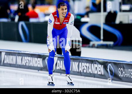 Sebas Diniz of the Netherlands looks exhausted after competing on the ...