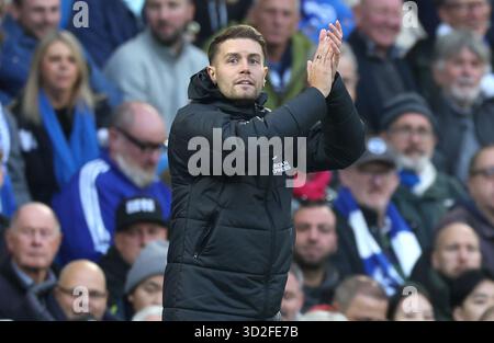 Brighton and Hove Albion manager Fabian Hurzeler on the touchline ...