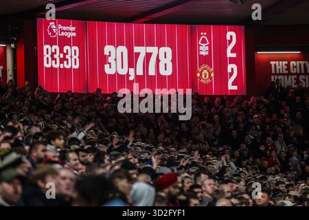 The official match attendance during the Premier League match ...