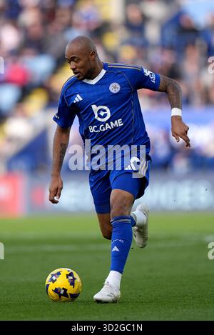 Leicester City's Jordan Ayew during the Sky Bet Championship match at ...