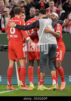 from left Aleksandar Pavlovic, Leon Goretzka (Bayern) Munich, January ...
