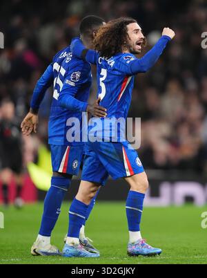 Chelsea's Moises Caicedo, Marc Cucurella and goalkeeper Robert Sanchez ...