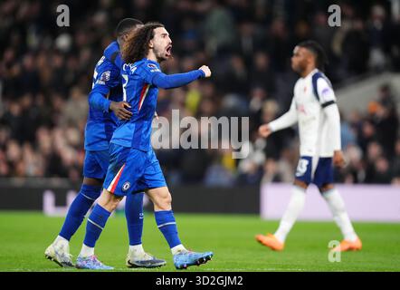 Chelsea's Moises Caicedo, Marc Cucurella and goalkeeper Robert Sanchez ...