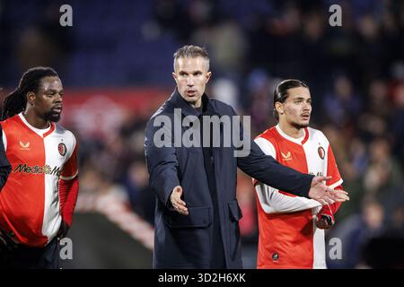 ROTTERDAM – (L-R) Jordan Lotomba of Feyenoord, Feyenoord coach Robin ...