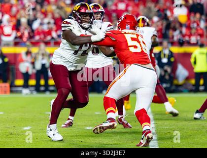 Washington Commanders tackle Josh Conerly Jr. (72) and guard Malaesala ...