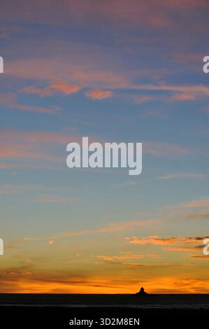 Sunset at Rapahoe Beach near Greymouth, Westland, South Island, New ...