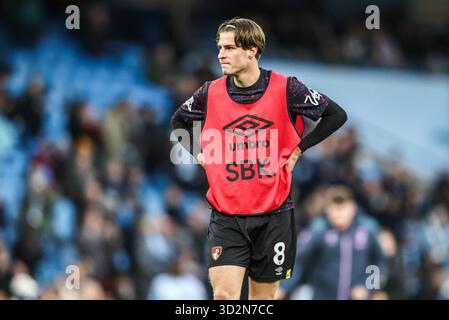 Alex Scott of Bournemouth in the pregame warmup session during the ...