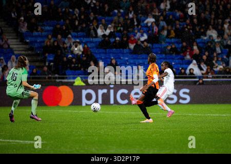 Tabitha Chawinga of OL Lyonnes during the UEFA Women's Champions League ...