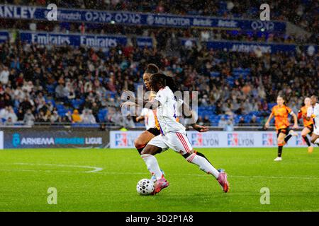 Tabitha Chawinga of OL Lyonnes during the UEFA Women's Champions League ...