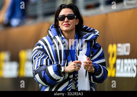 Indianapolis Colts owner and CEO Carlie Irsay-Gordon on the field ...