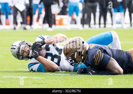 Carolina Panthers wide receiver Brycen Tremayne (87) runs during an NFL ...