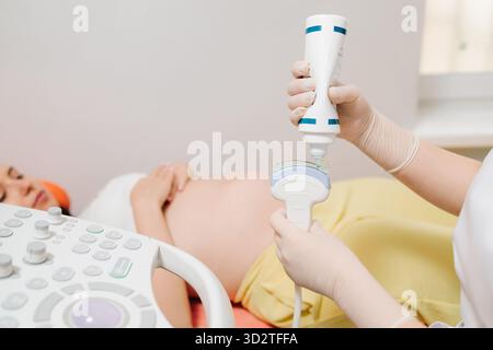 Ultrasound Gel Application. Ultrasound gel is applied to the transducer ...