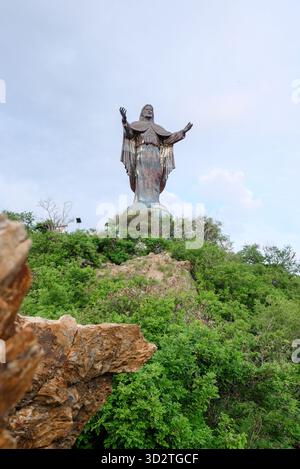 Cristo Rei of Dili Statue on the top of the hill, Timor Leste Stock ...