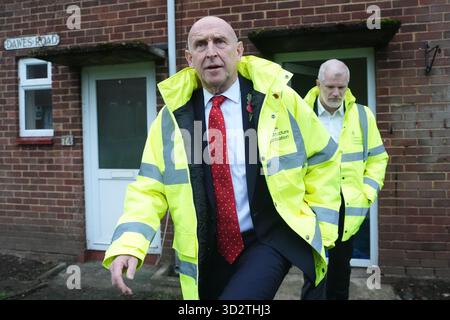 Armed Forces minister Al Carns speaking during an event at the STARK ...