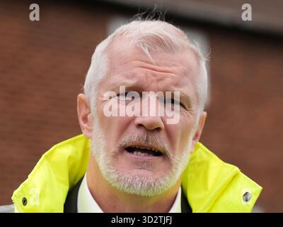 Armed Forces minister Al Carns speaking during an event at the STARK ...