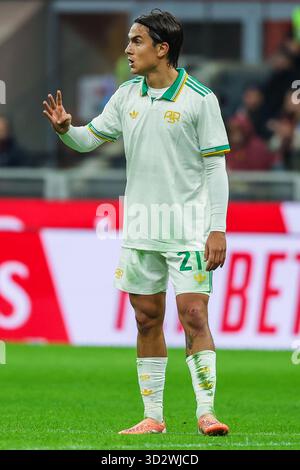 Paulo Dybala of AS Roma gestures during the Serie A football match ...