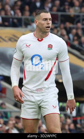 England's Tom Roebuck during the Quilter Nations Series match at the ...