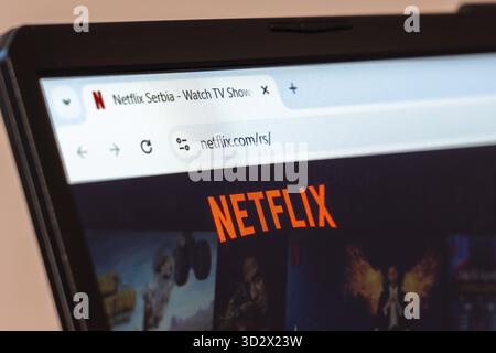 Home Website Netflix computer screen view with pixel grid. Netflix ...