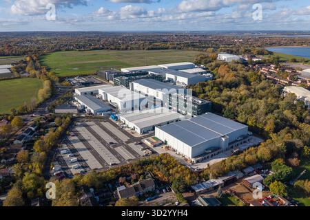 Aerial view of part of Shepperton Studios, Shepperton, Surrey, UK Stock ...
