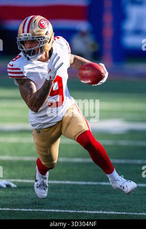 San Francisco 49ers' Skyy Moore (9) returns a punt against the ...