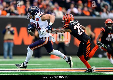 Chicago Bears tight end Colston Loveland (84) runs during an NFL ...