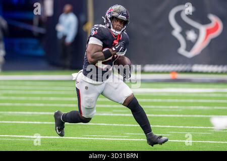 Houston Texans running back Woody Marks (27) lines up during the second ...